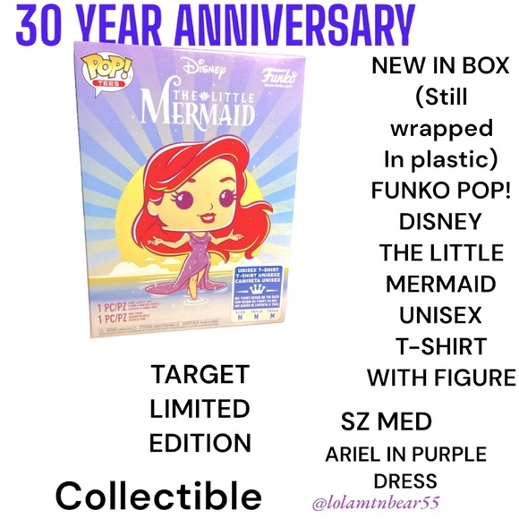 FUNKO POP! TEES | Toys | Funko Pop Tees Collectible Disney Ariel The ...